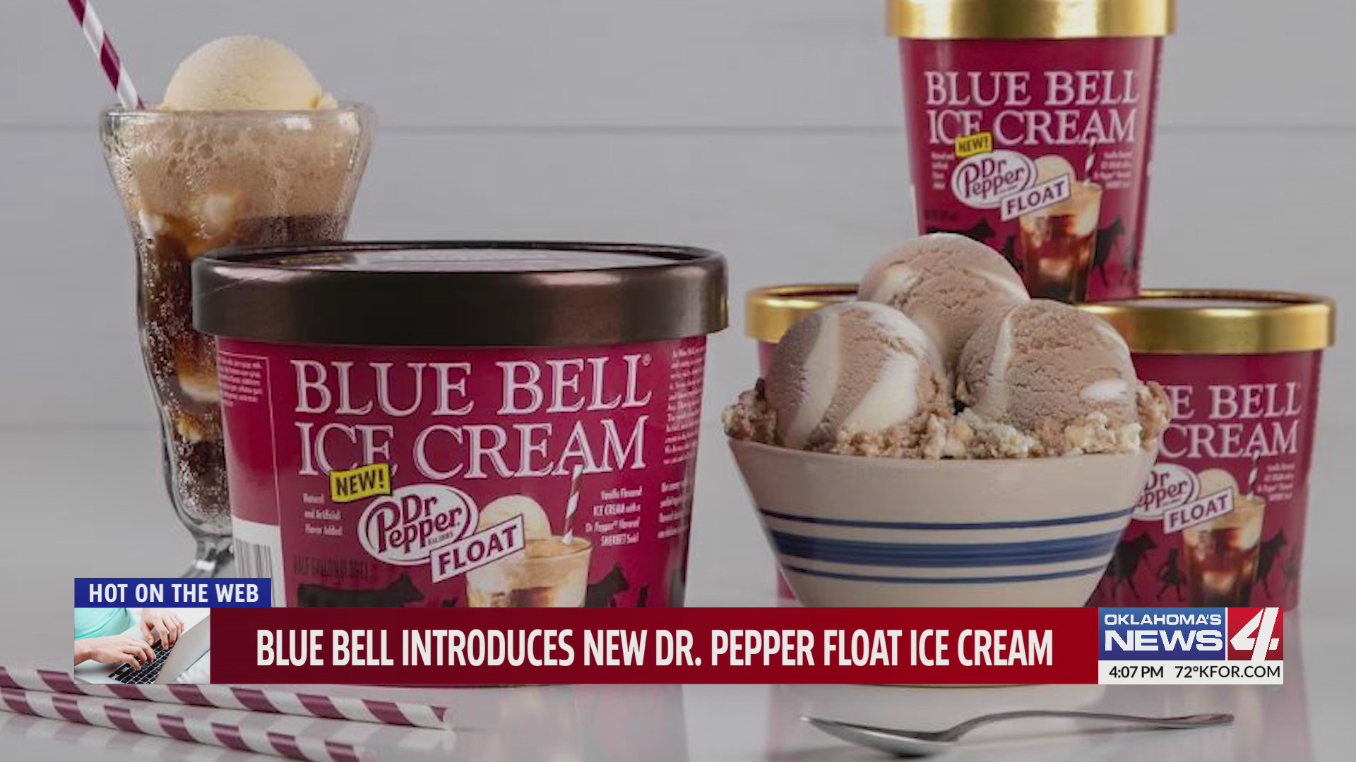Blue Bell introduces new Dr. Pepper float ice cream – KFOR.com Oklahoma ...