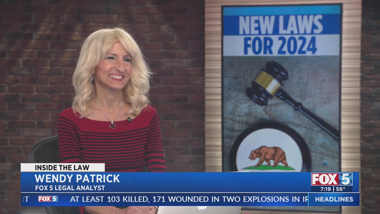 Wendy Patrick on New Laws for 2024 – FOX 5 San Diego & KUSI News