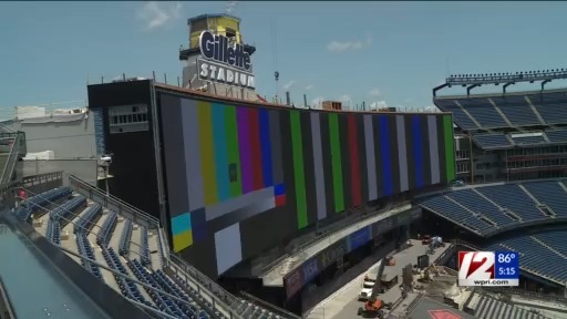 Gillette Stadium debuts massive new video board – WPRI.com