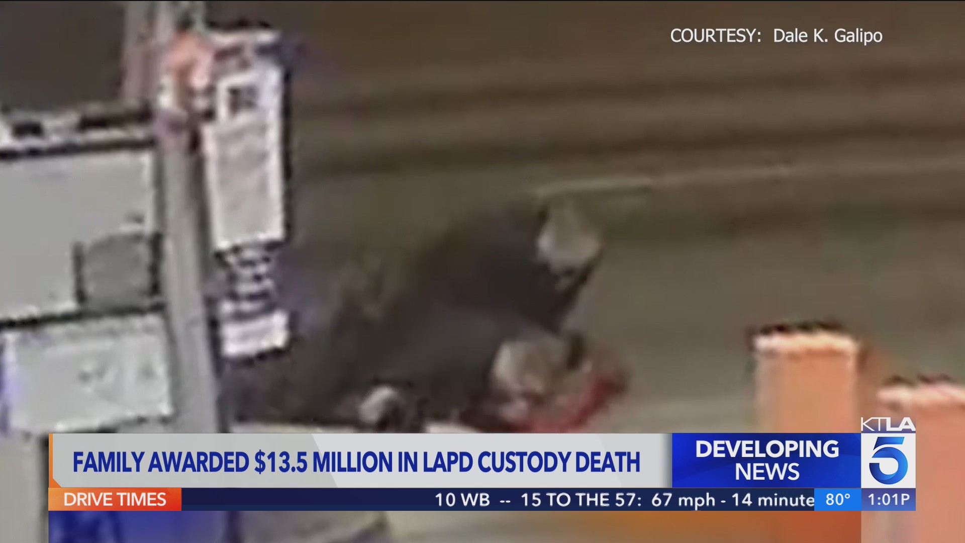 Family awarded $13.5M in LAPD custody death – KTLA