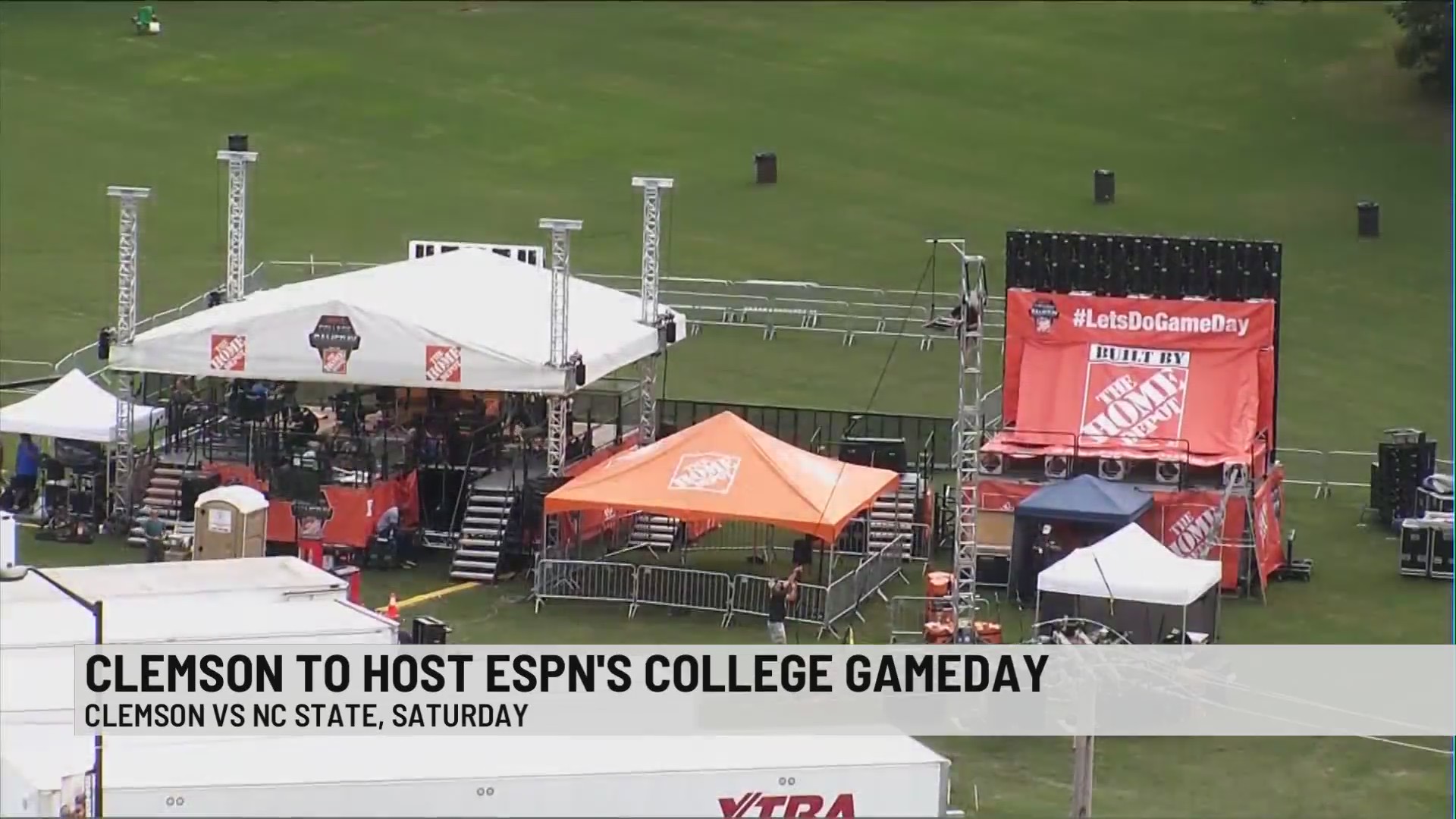 Clemson setting the stage for College Game Day – WSPA 7NEWS