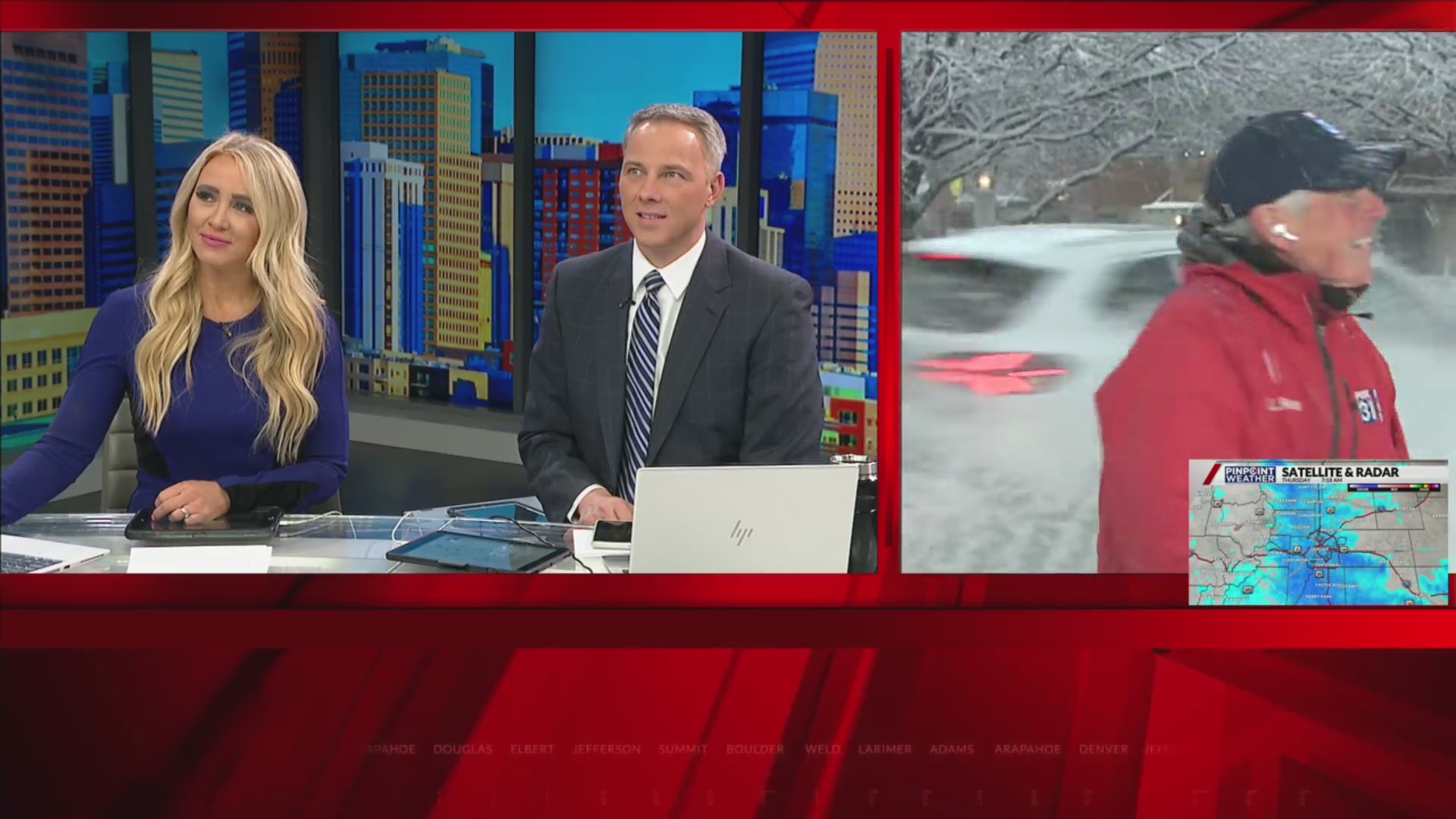 Jim Hooley gets splashed by cars – FOX31 Denver