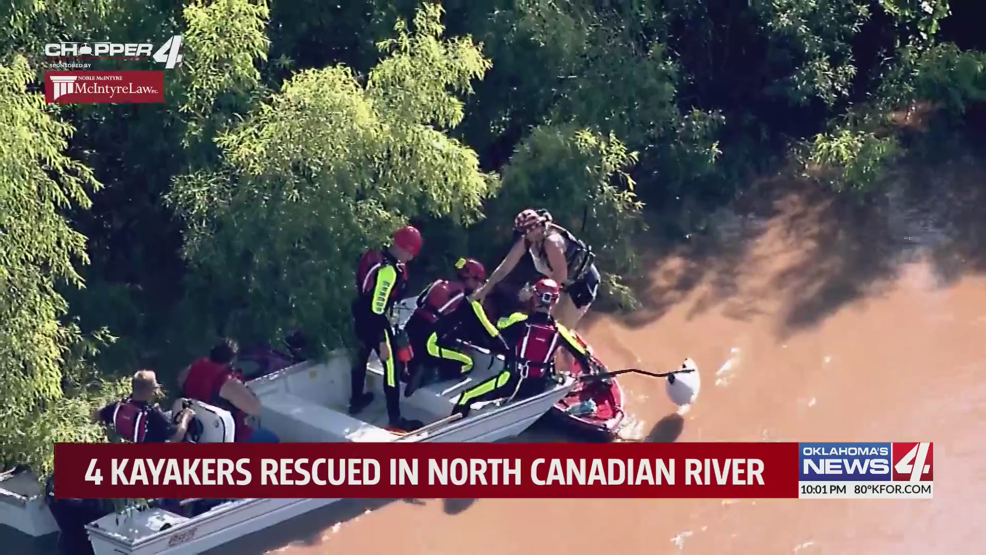 4 kayakers rescued in North Canadian River – KFOR.com Oklahoma City