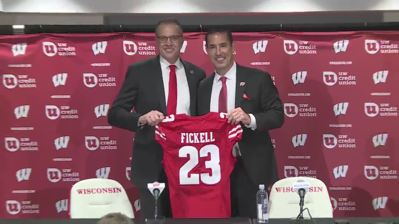 Luke Fickell introduced as Wisconsin football coach after leaving ...