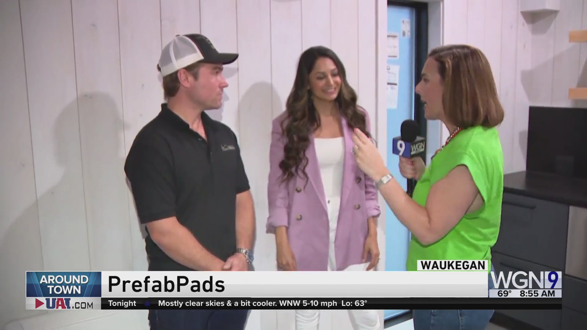Around Town – My Cabin, PreFabPads – WGN-TV