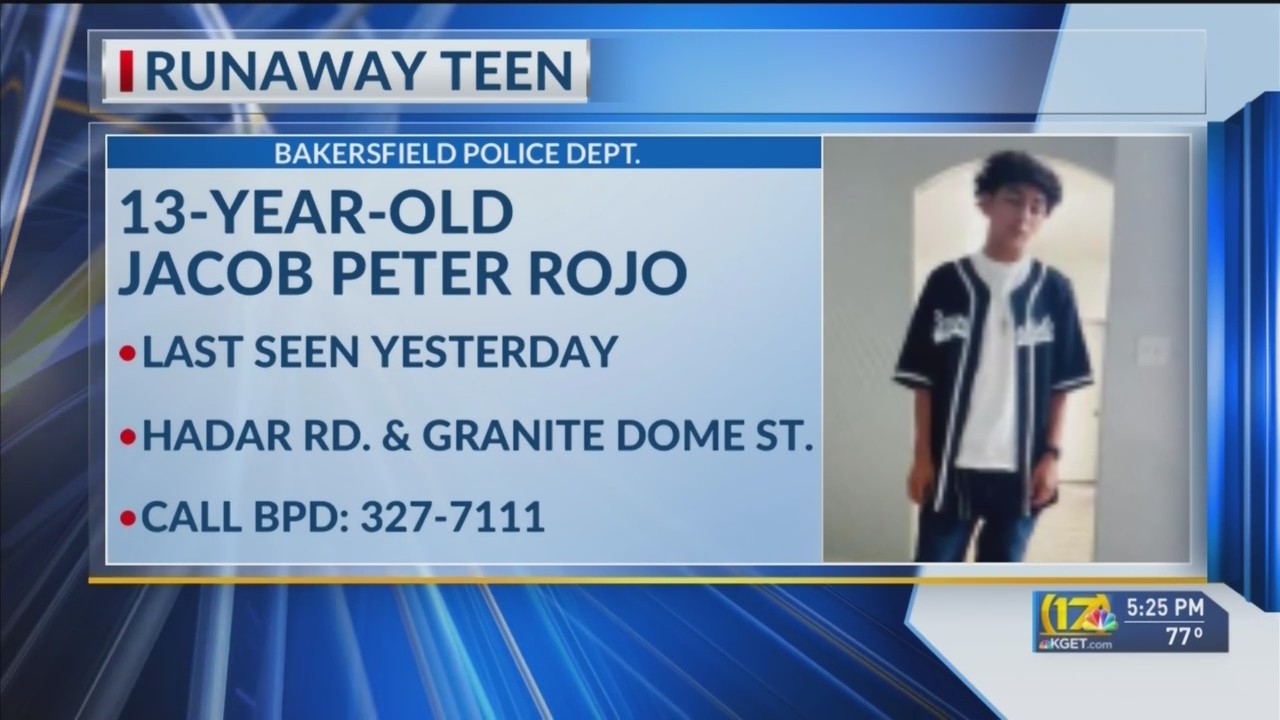 BPD searching for at-risk runaway teen boy – KGET 17