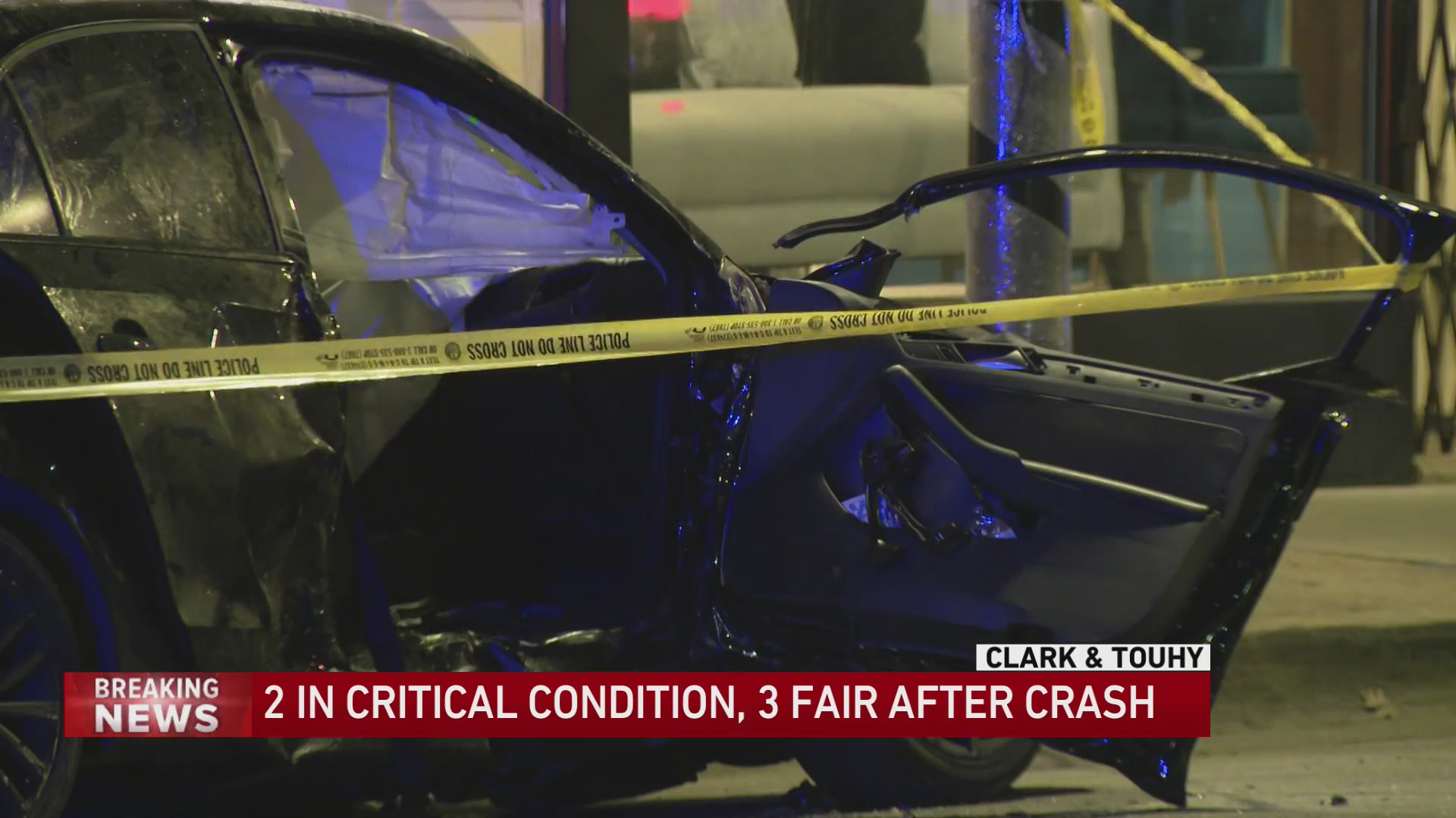 Rogers Park car crash injures 5 — including 2 critically – WGN-TV