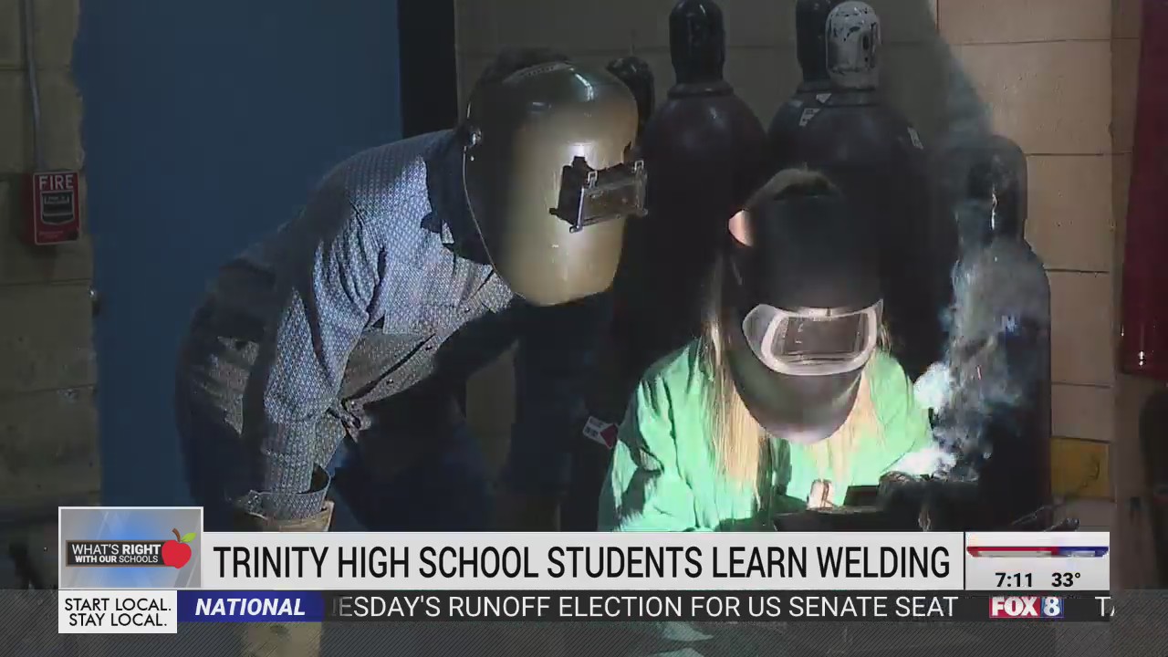 Trinity High School students learn welding – FOX8 WGHP