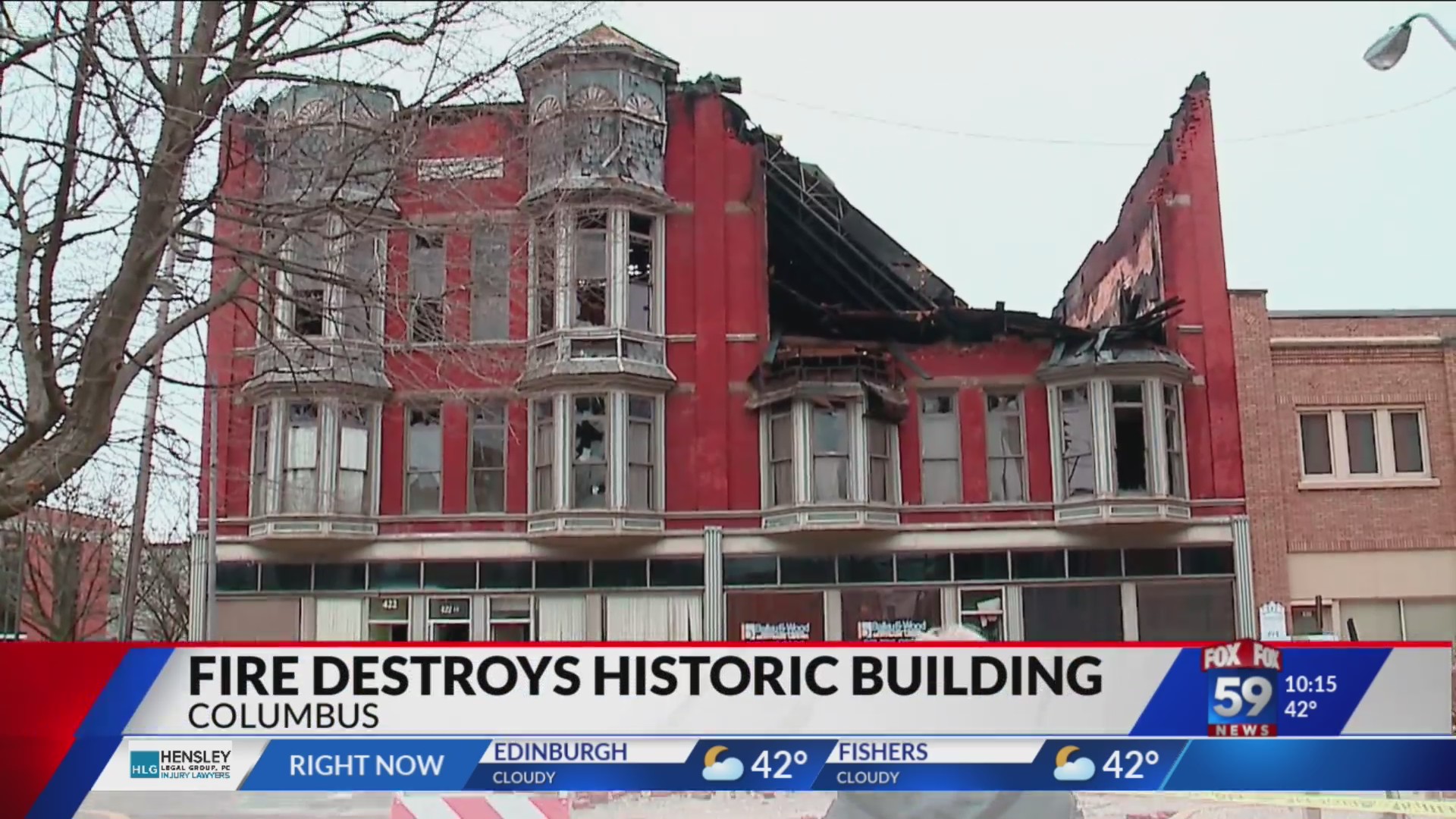 Commercial building fire in Columbus causes partial collapse – Fox 59