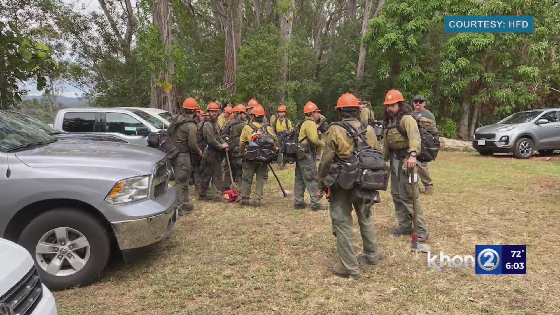 Mililani fire 85% contained, Hotshots build mile long fireline so far ...