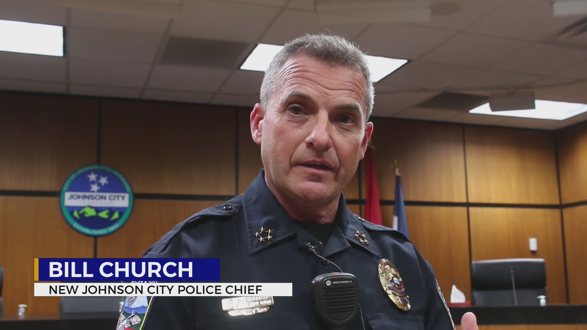 Church sheds interim title to become new JCPD chief – WJHL | Tri-Cities ...
