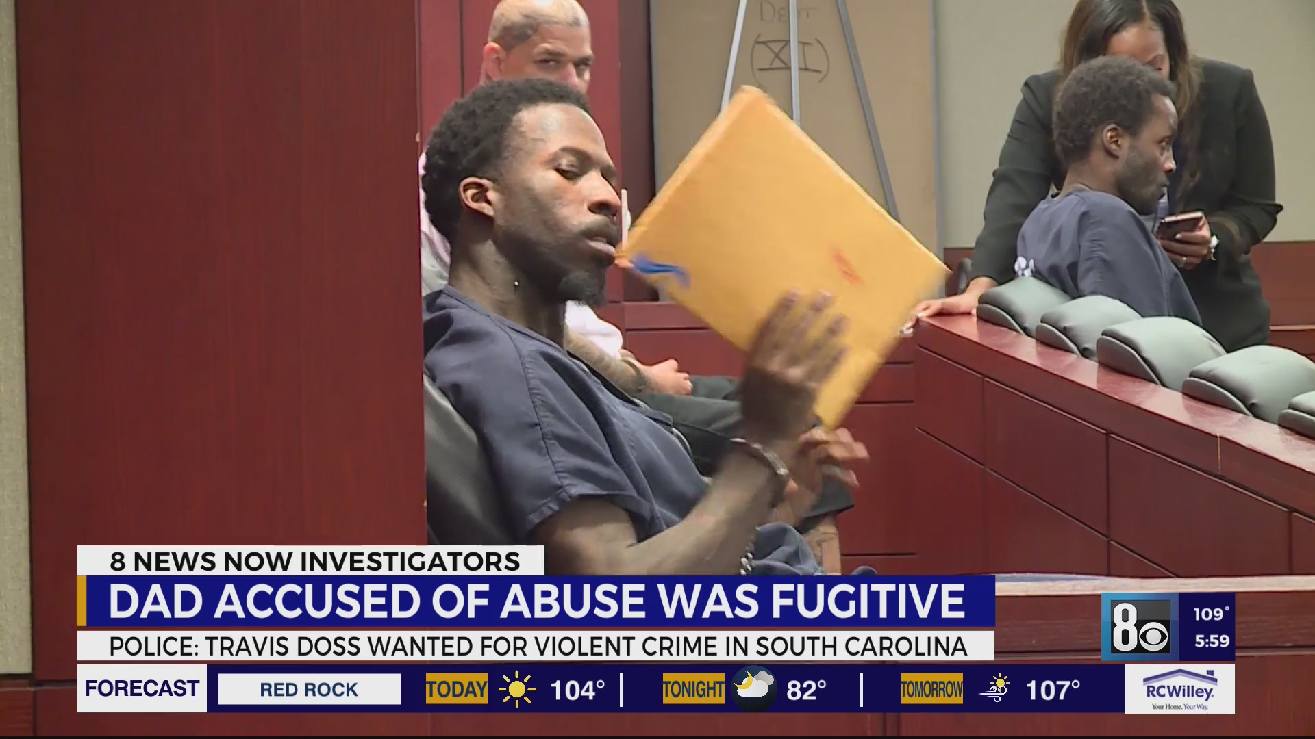 Las Vegas dad accused of locking kids in cage was fugitive – KLAS