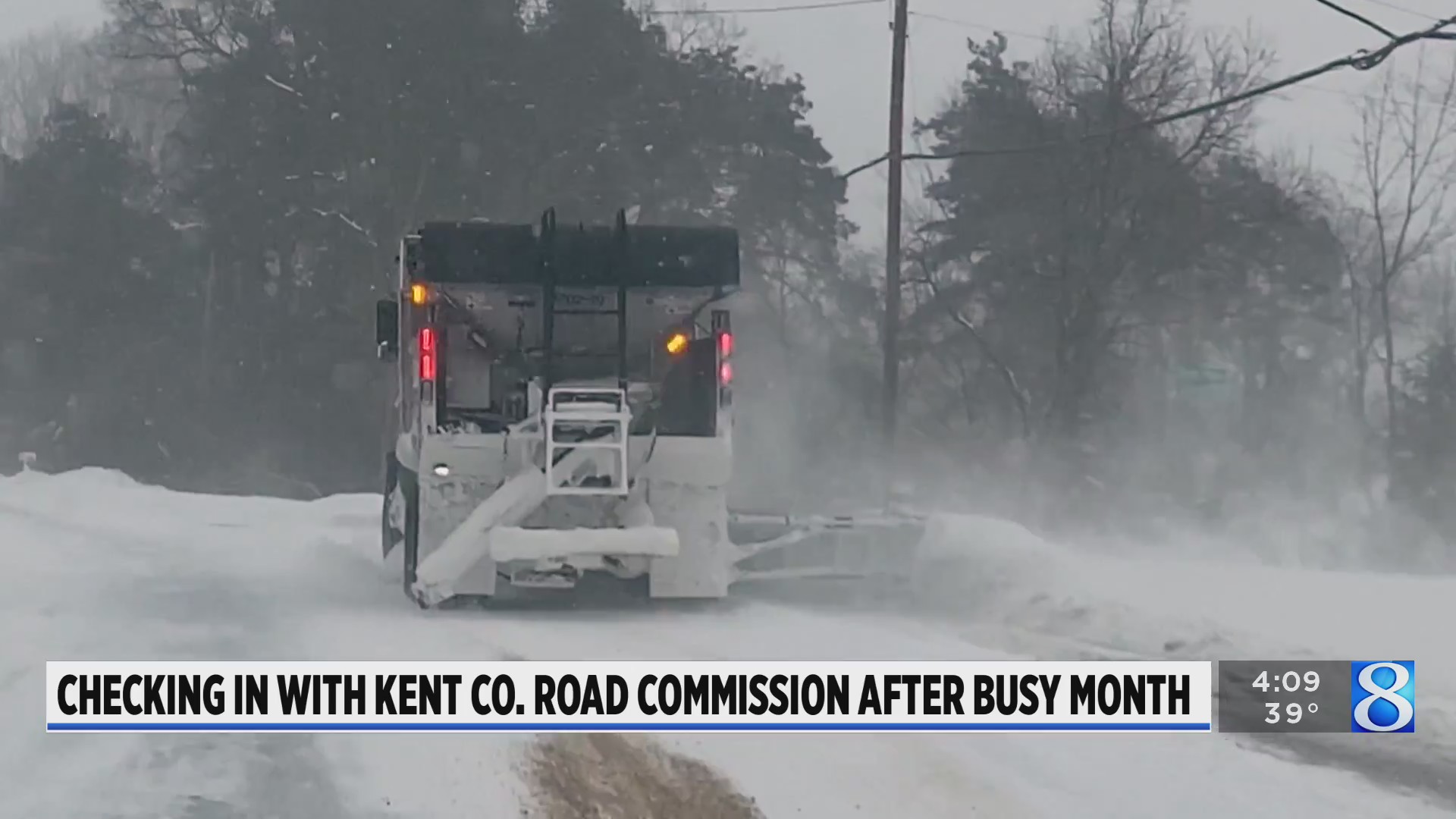 Kent County Road Commission winter budget still on track after blizzard – WOODTV.com