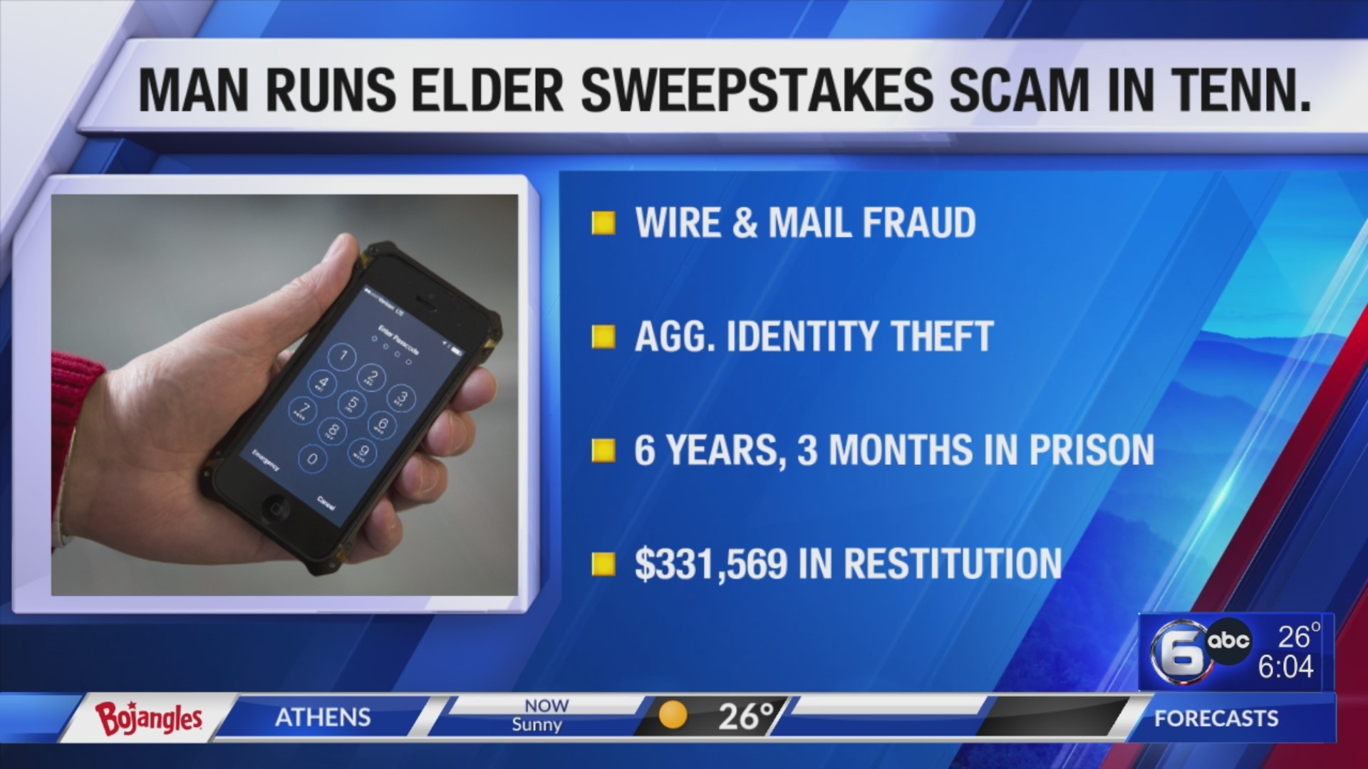 Jamaican man runs elder sweepstakes scam in Tennessee – WATE 6 On Your Side