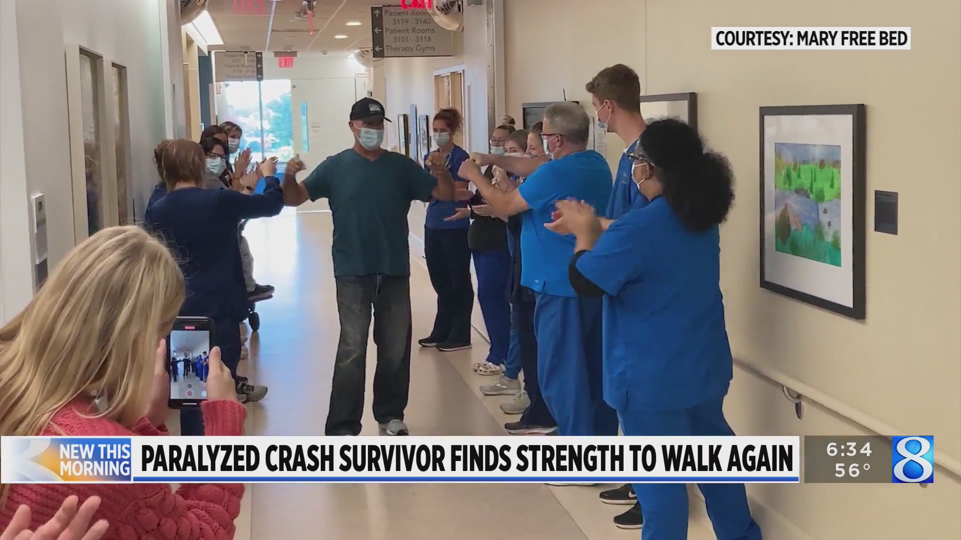 Paralyzed crash survivor finds strength to walk again and revisits the ...