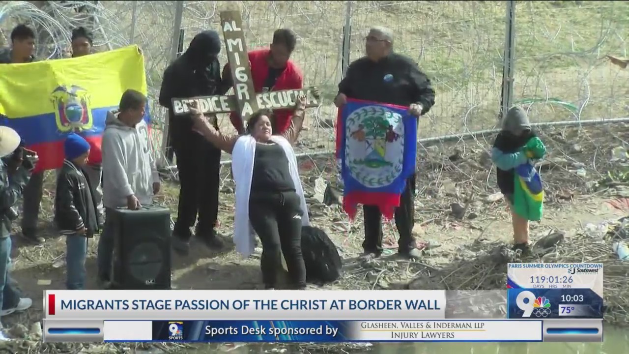 Migrants stage Passion of the Christ at border wall – BorderReport