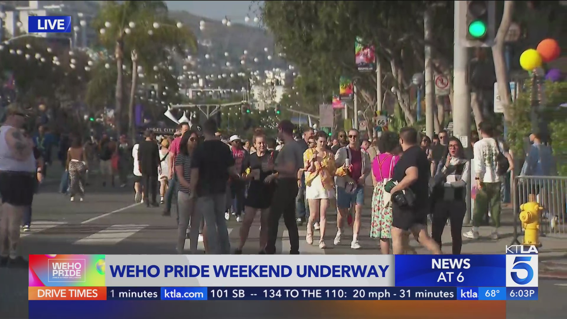 3 days of celebration underway as WeHo Pride festivities kick off – KTLA