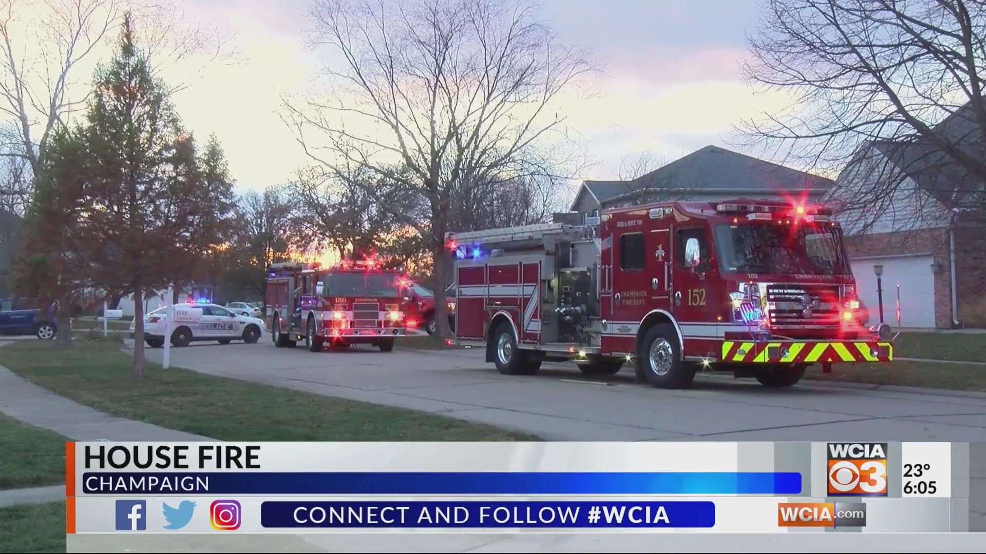Champaign Fire responds to house fire, cat feared dead – WCIA.com