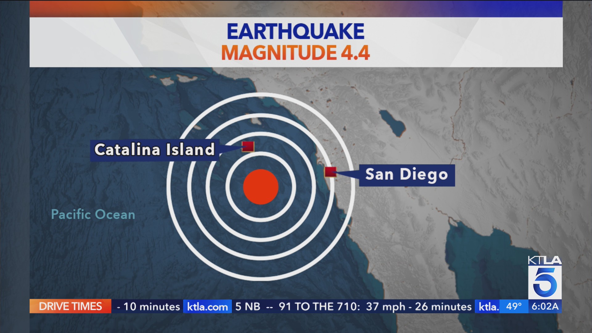 4.4 magnitude quake strikes off SoCal coast – KTLA