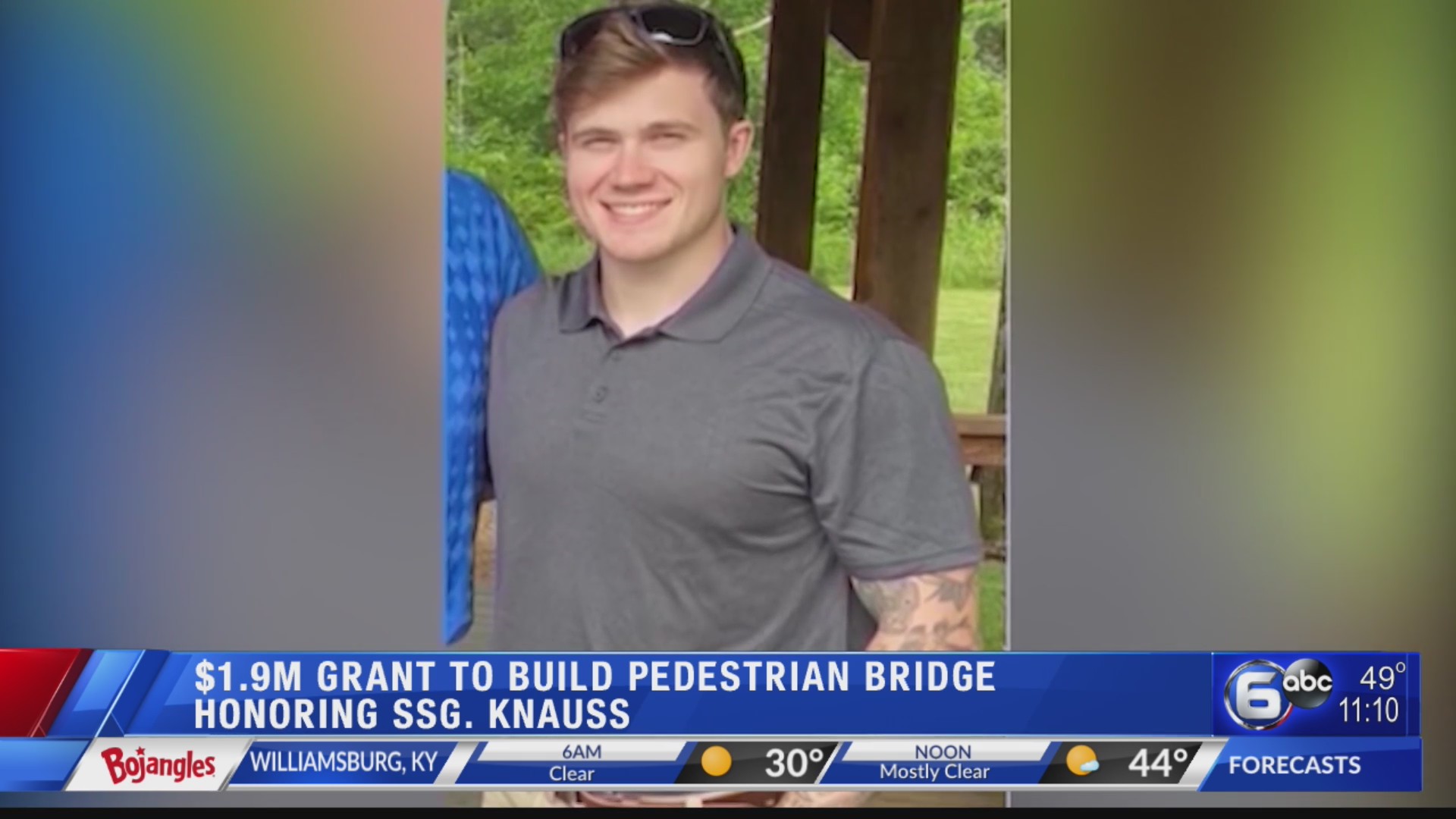 $1.9M grant to build pedestrian bridge honoring SSG. Ryan Knauss – WATE ...