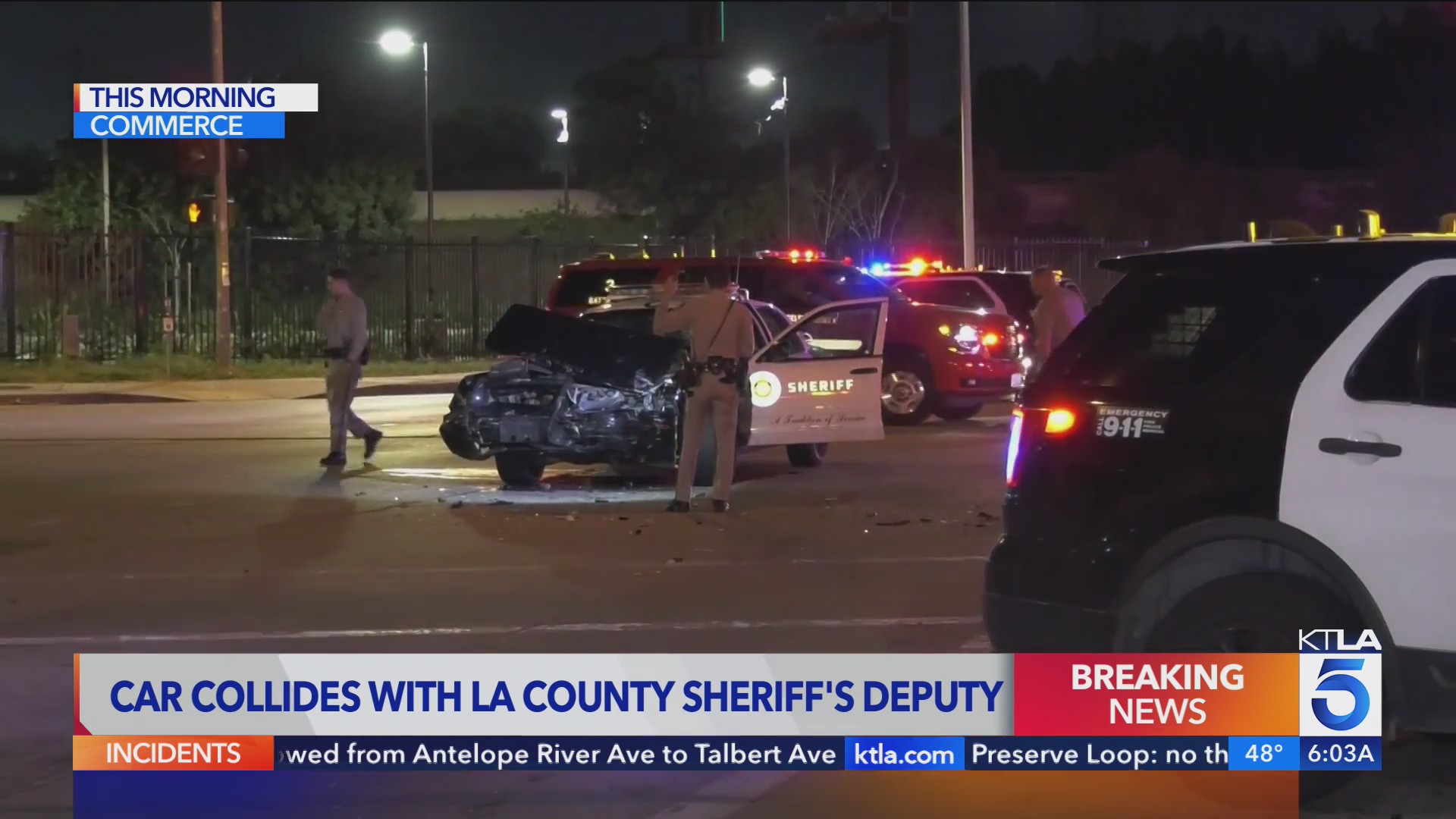 Deputy injured after DUI driver crashes into LASD vehicle – KTLA