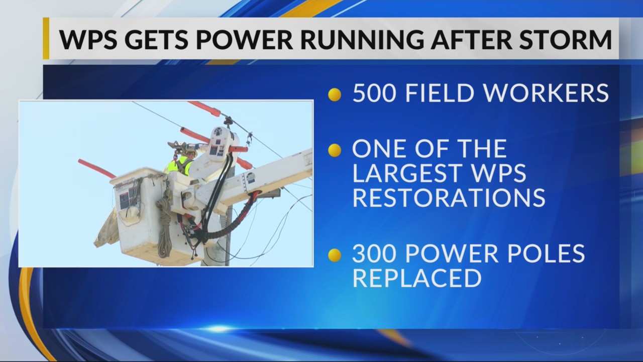 ‘300 poles replaced’: WPS provides statement on large restoration ...