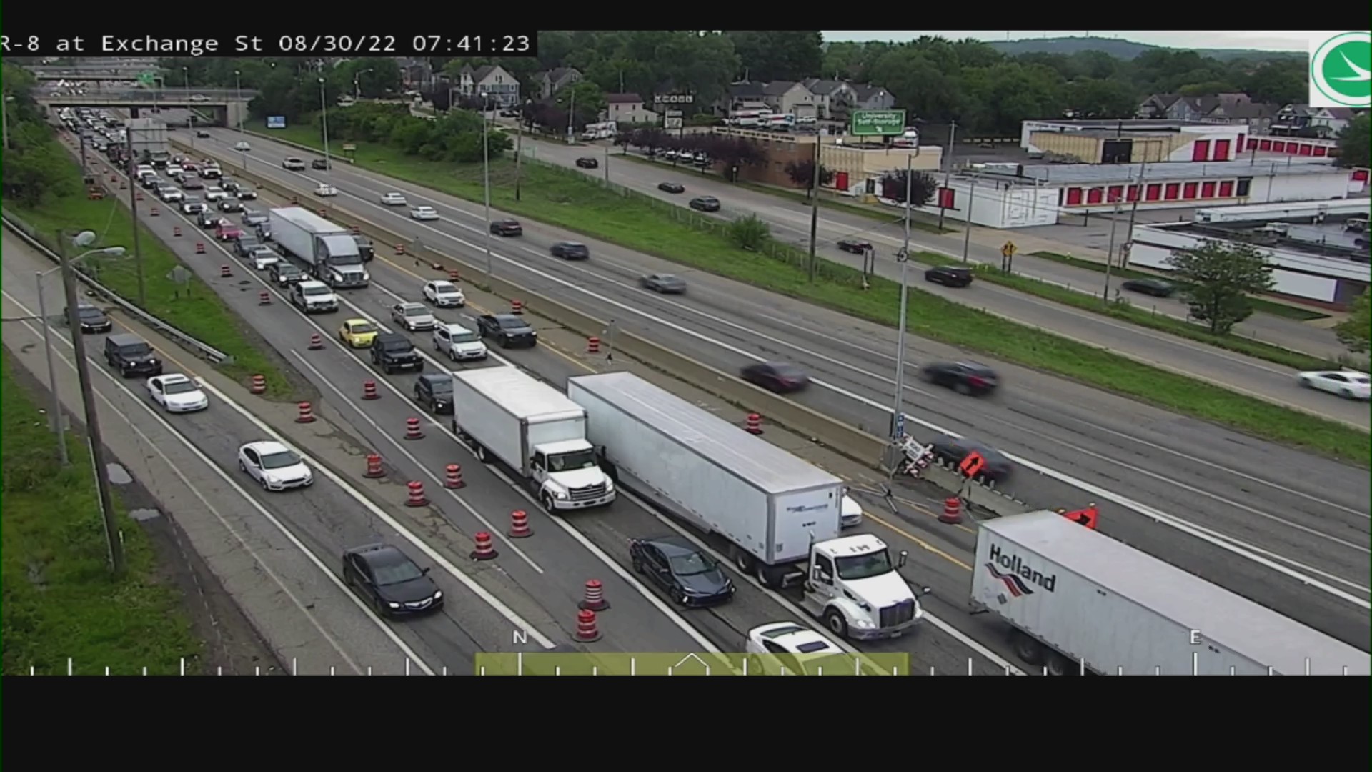 State Route 8 backed up in Akron – Fox 8 Cleveland WJW