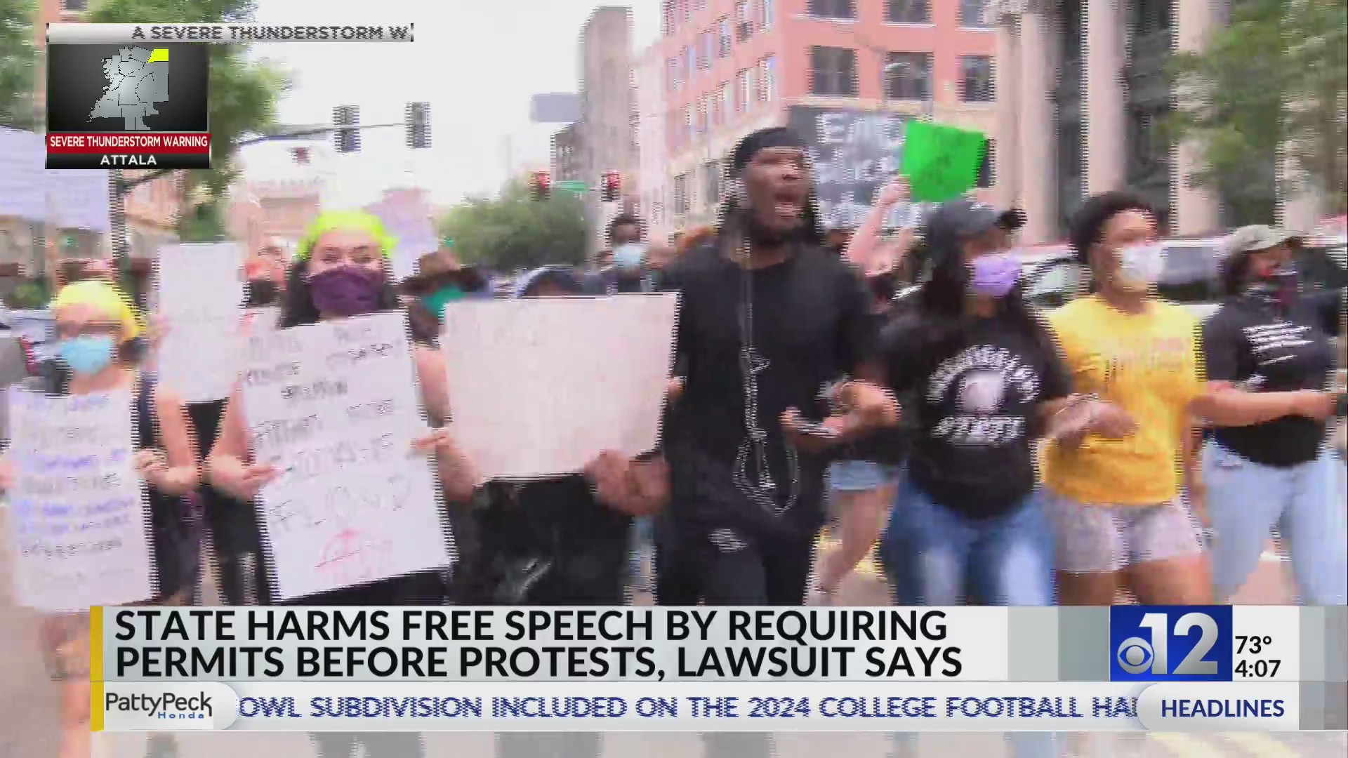 Lawsuit filed against Mississippi bill restricting protests at state ...