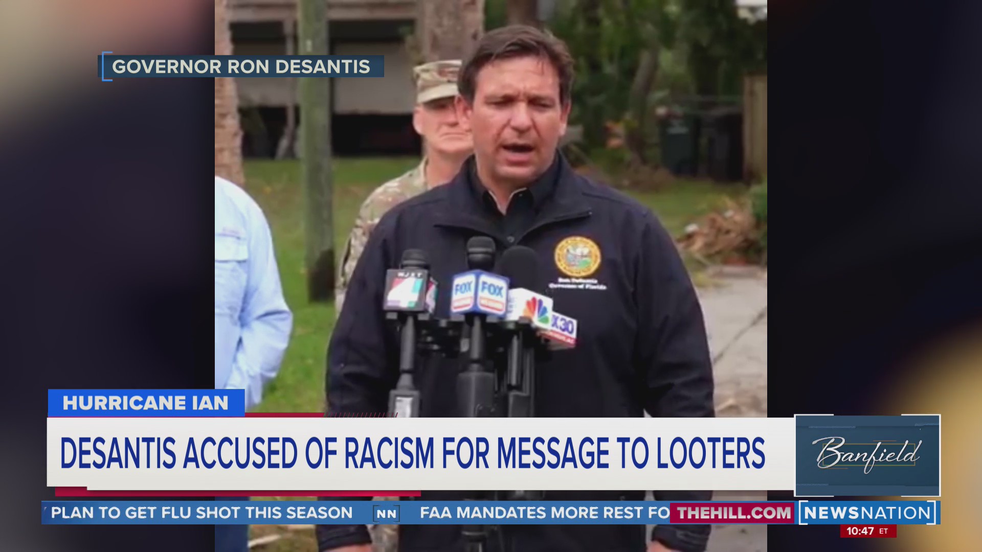 DeSantis accused of racism for looting message | Banfield – NewsNation