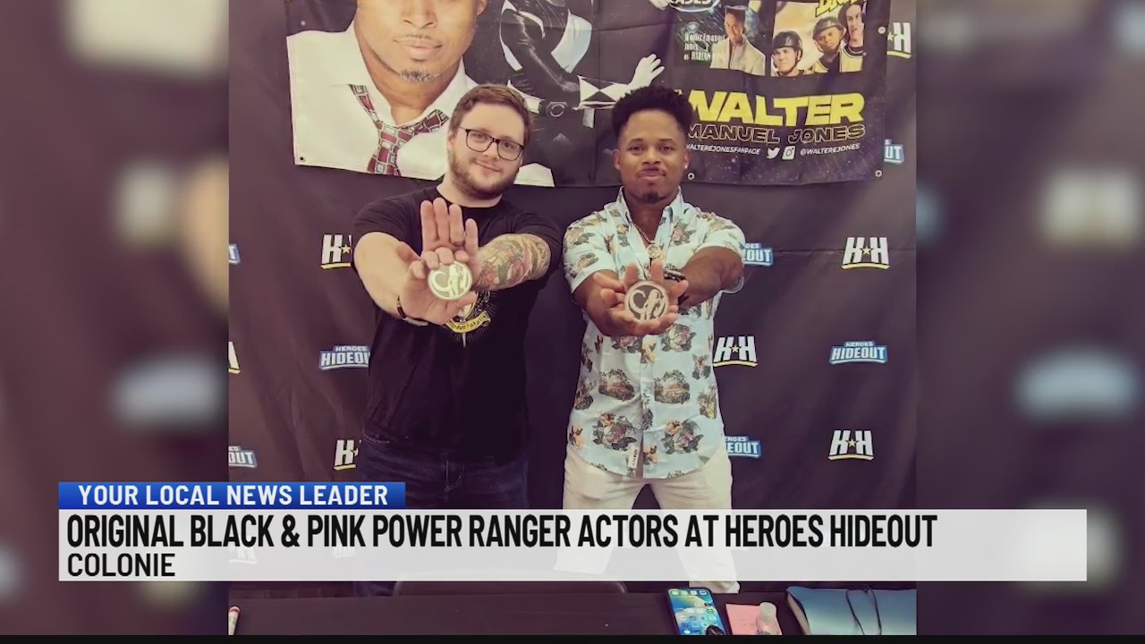 Original black and pink power ranger actors at Heroes Hideout – NEWS10 ABC