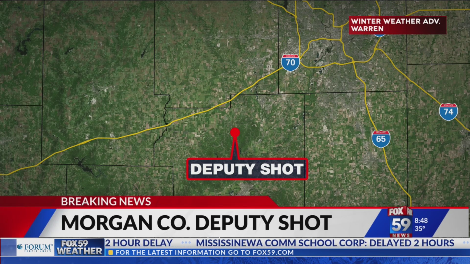 Morgan Co. sheriff’s deputy shot in shoulder, taken to Indianapolis ...