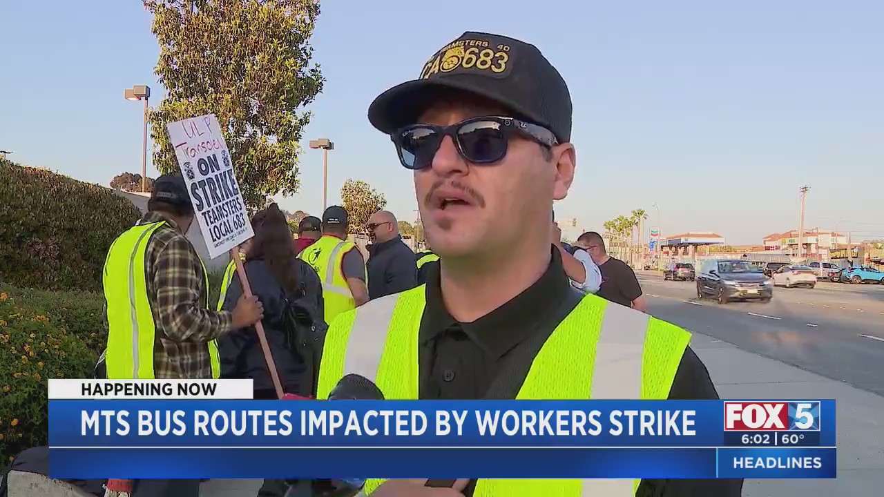 MTS Bus Routes Impacted By Workers Strike – FOX 5 San Diego & KUSI News