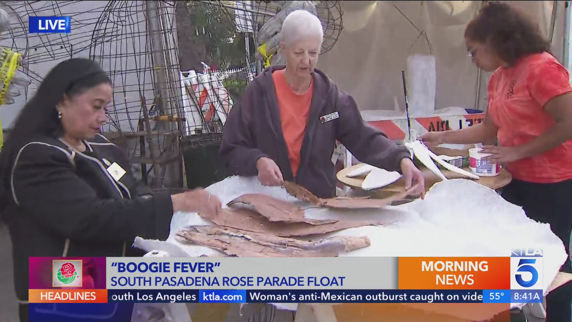 Rose Parade Float Preparation: Self built South Pasadena – KTLA