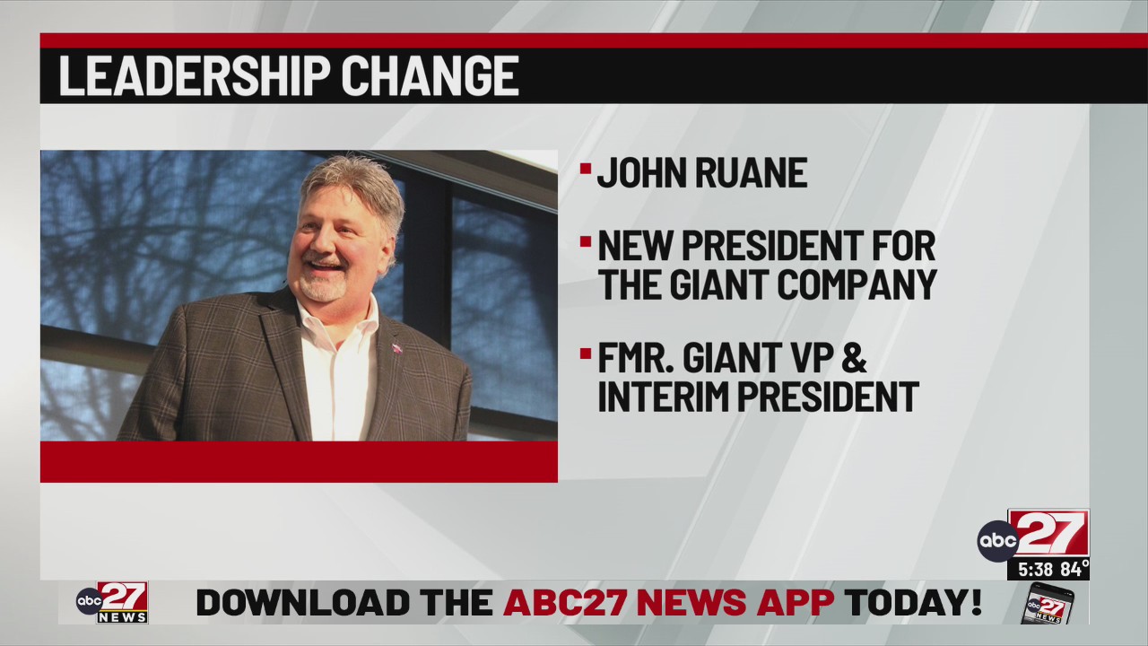 John Ruane has been named the new president of The Giant Company – ABC27