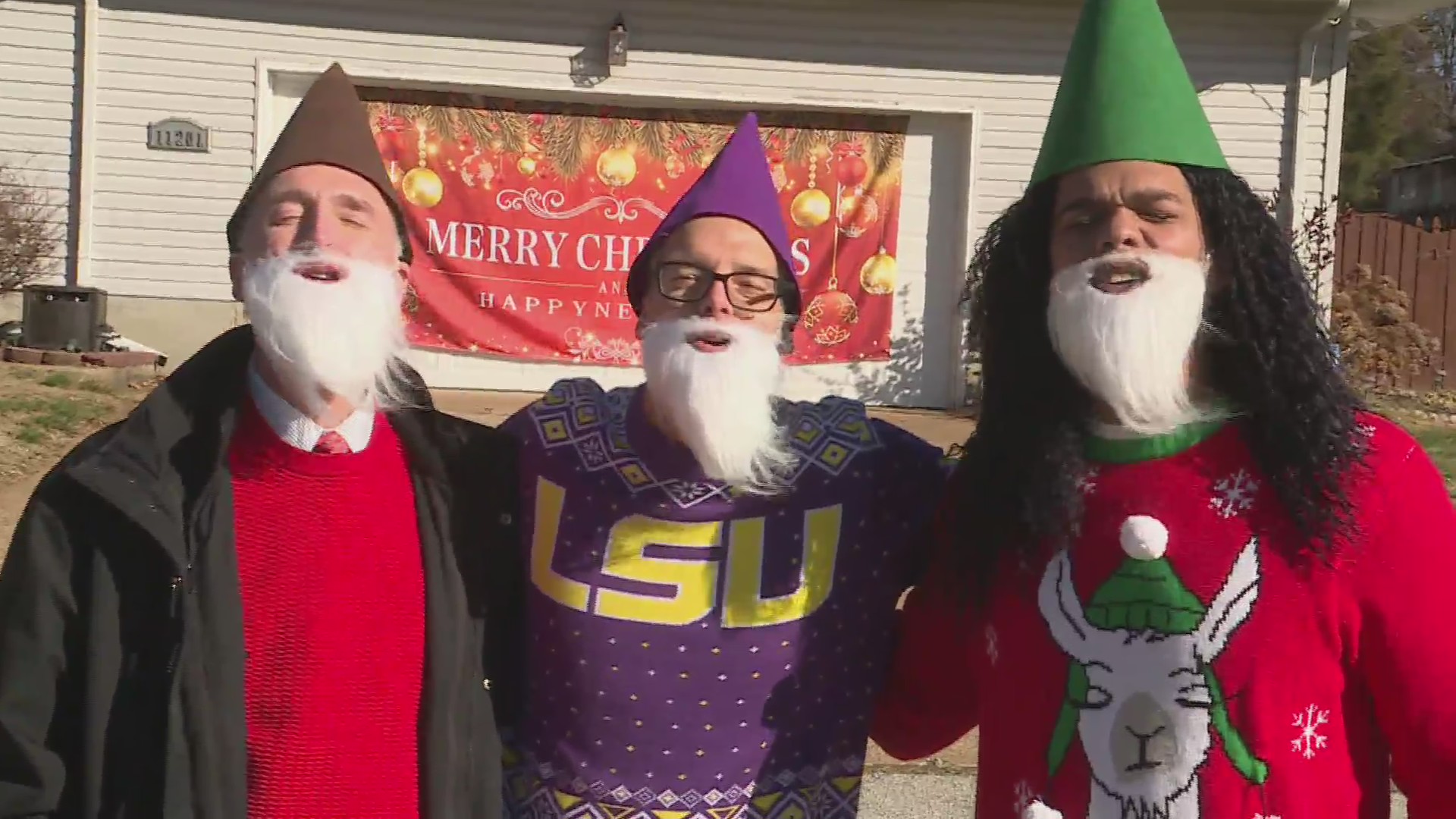 Tim Ezell, John Pertzborn, and Ty Hawkins – tell the story about gnomes ...