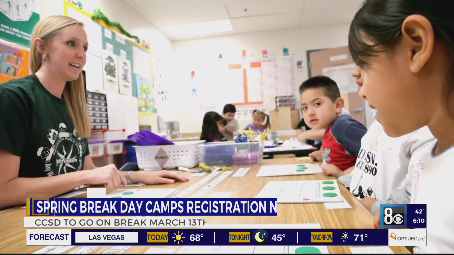 Spring break day camps offered around valley – KLAS