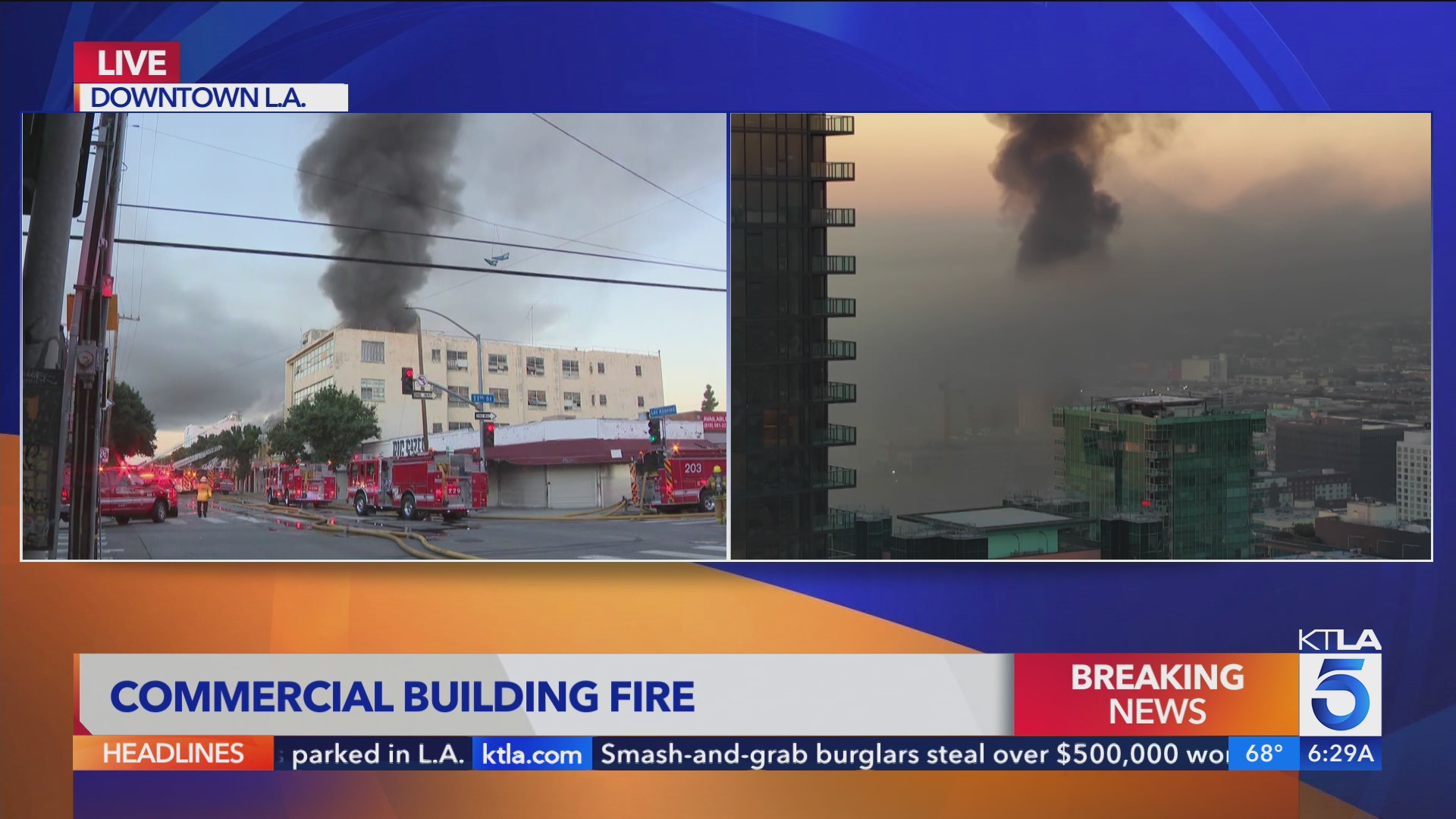 Heavy smoke and fire prompt large response to commercial building in ...
