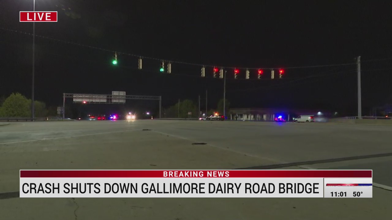 Crash with injuries shuts down Gallimore Dairy Road bridge in Greensboro, police say – FOX8 WGHP