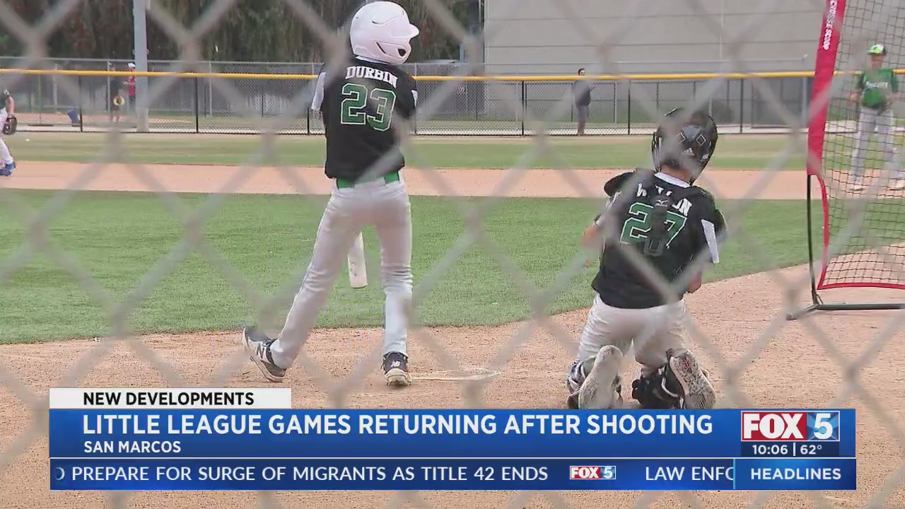 Little League Games Returning After Shooting – FOX 5 San Diego & KUSI News