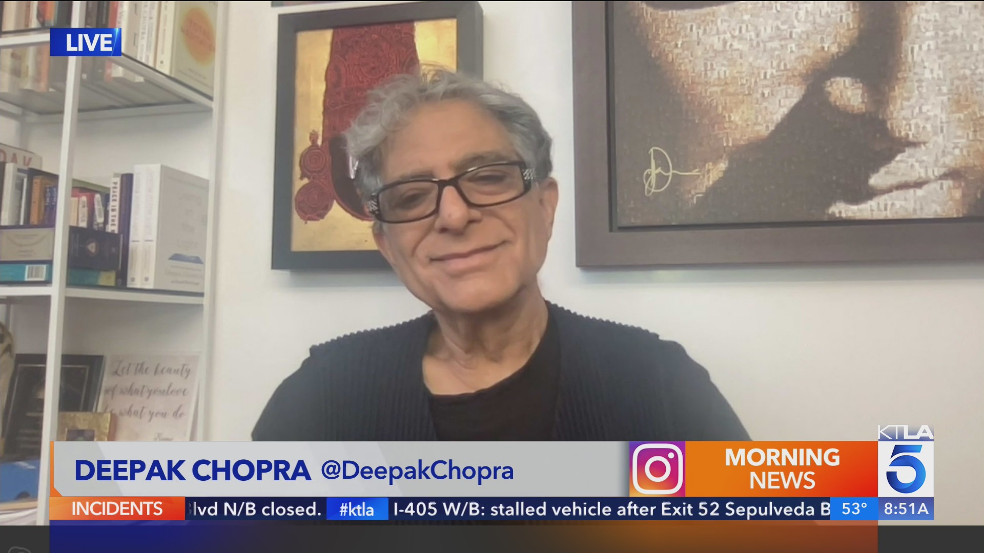 Deepak Chopra is ‘Living in the Light’ with his new book – KTLA