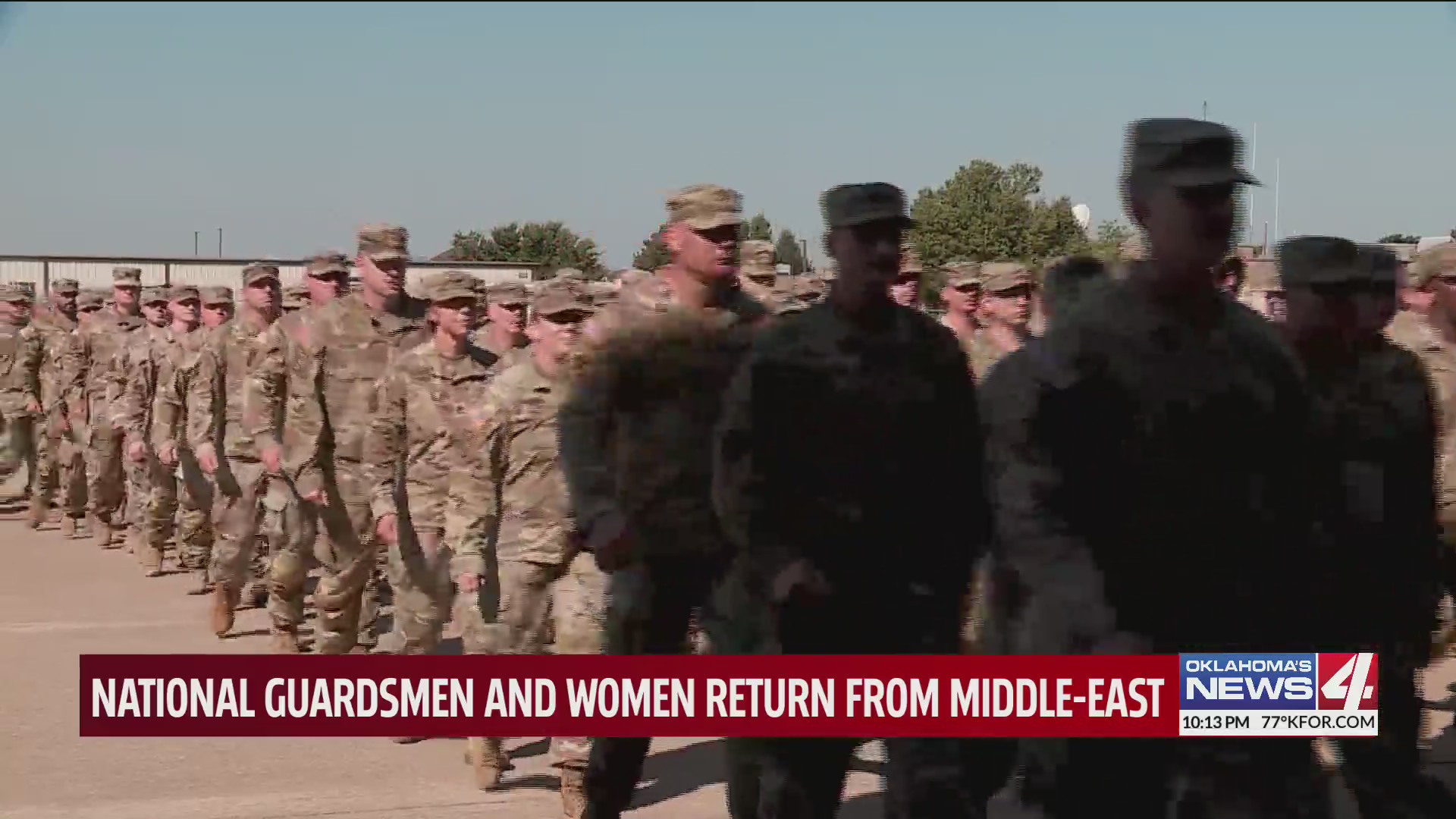 National Guard soldiers welcomed home to Oklahoma after deployment ...