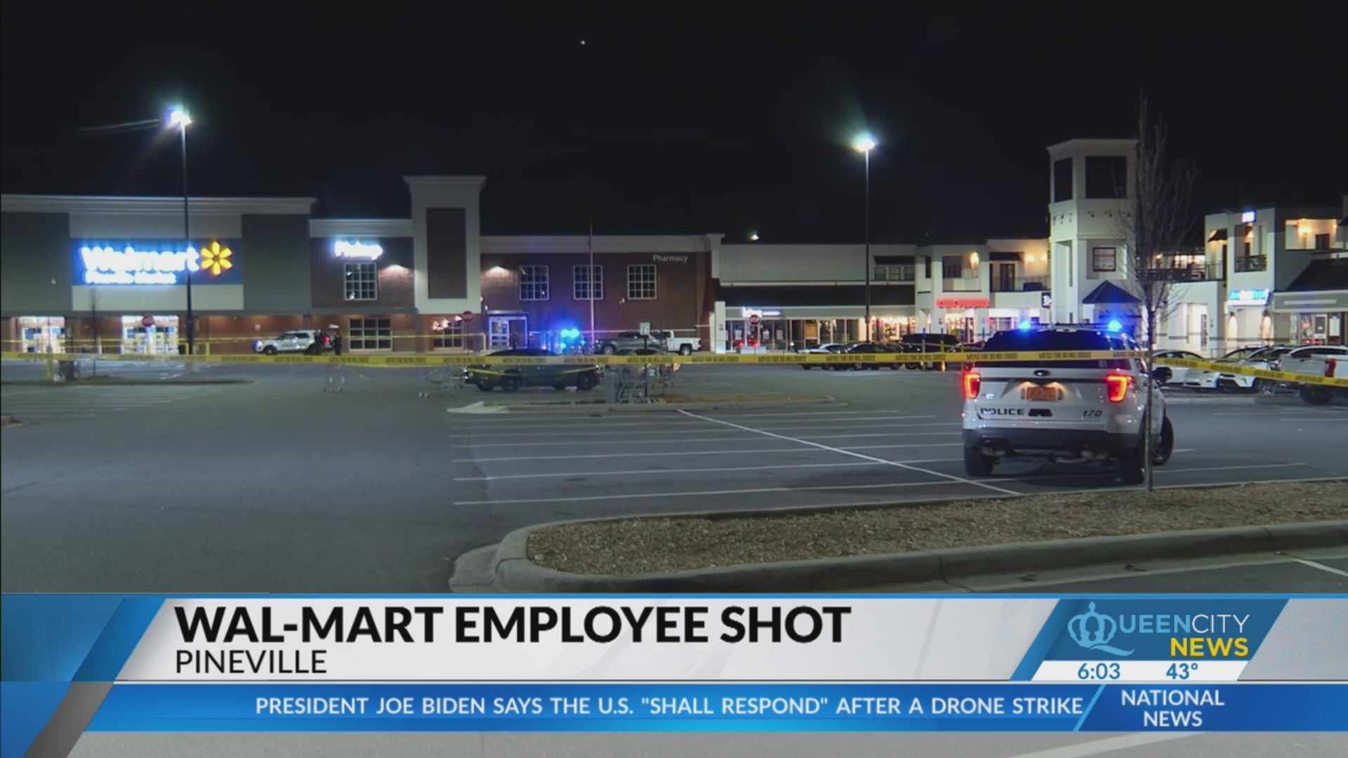 Walmart employee shot in Pineville Sunday – FOX8 WGHP
