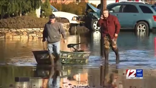 Communities around Rhode Island clean up after flooding from Monday’s ...