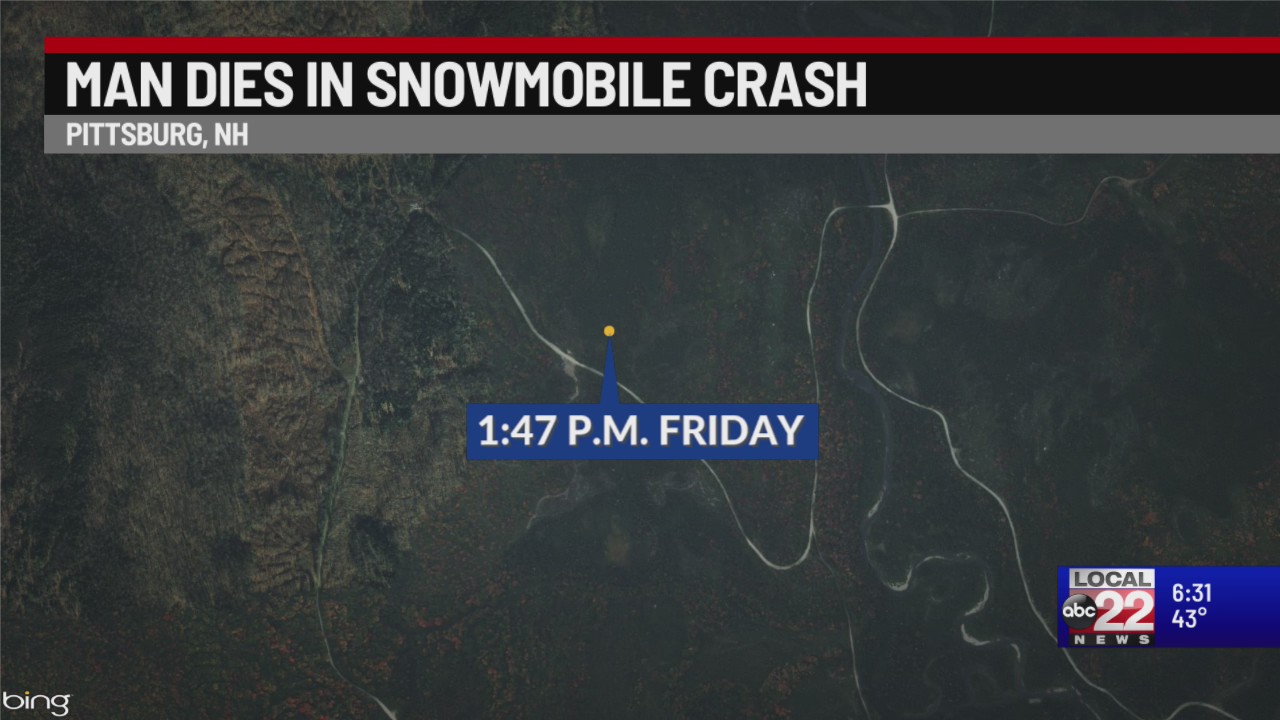 Snowmobiler dies after crash in Coos County – ABC22 & FOX44