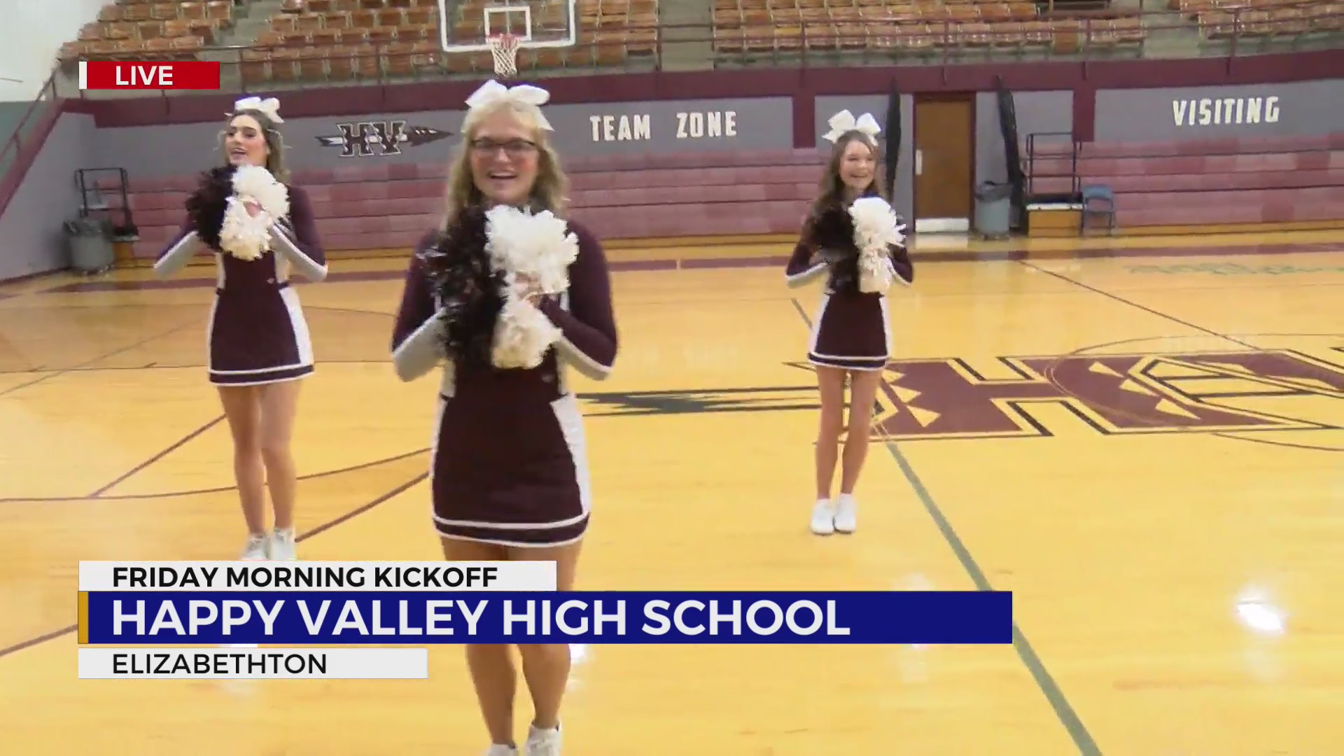 Friday Morning Kickoff: Happy Valley High School Cheerleaders – WJHL ...
