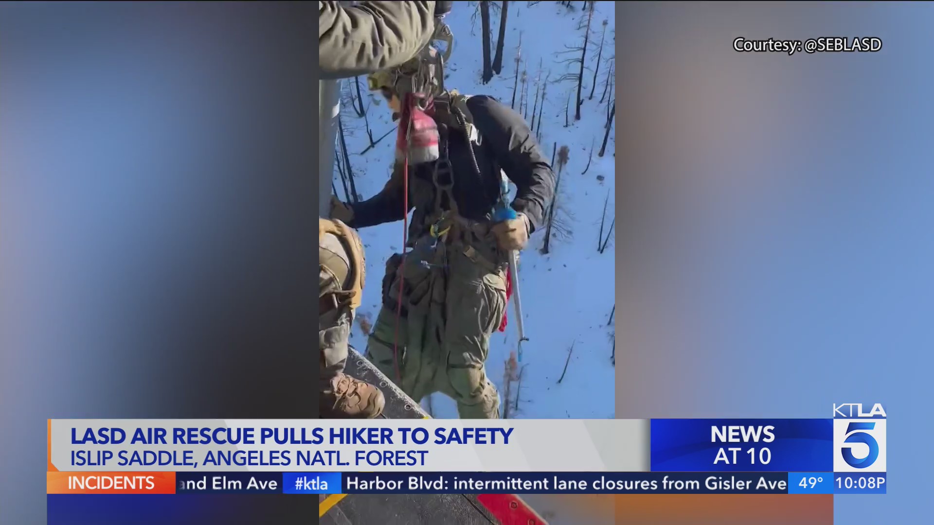 LASD air rescue pulls hiker to safety – KTLA
