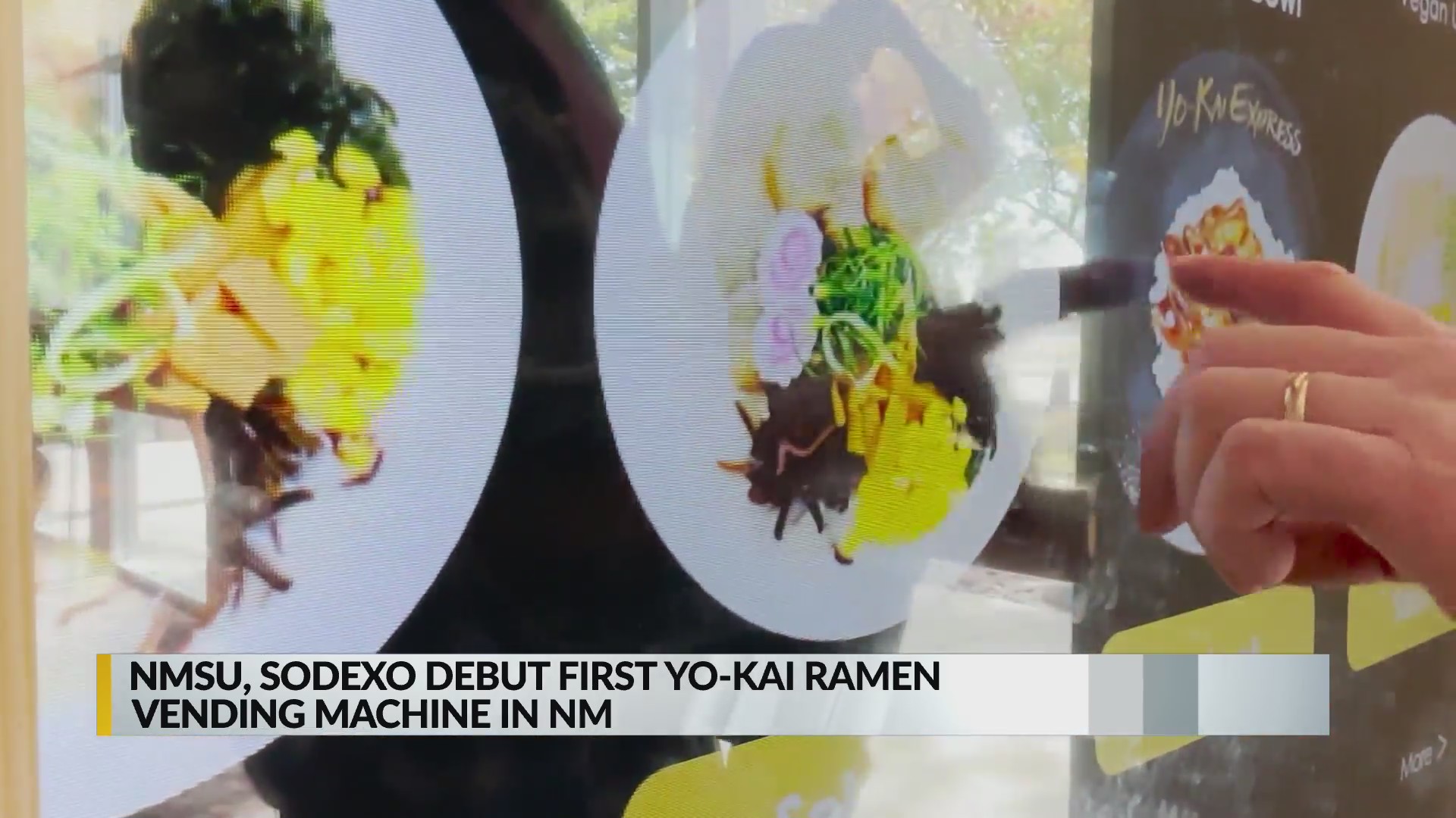 NMSU, Sodexo debut first Yo-Kai Ramen vending machine in state – KRQE ...