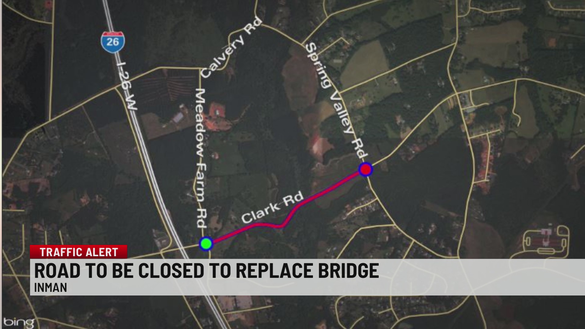 Road closure set for Spartanburg Co. – WSPA 7NEWS