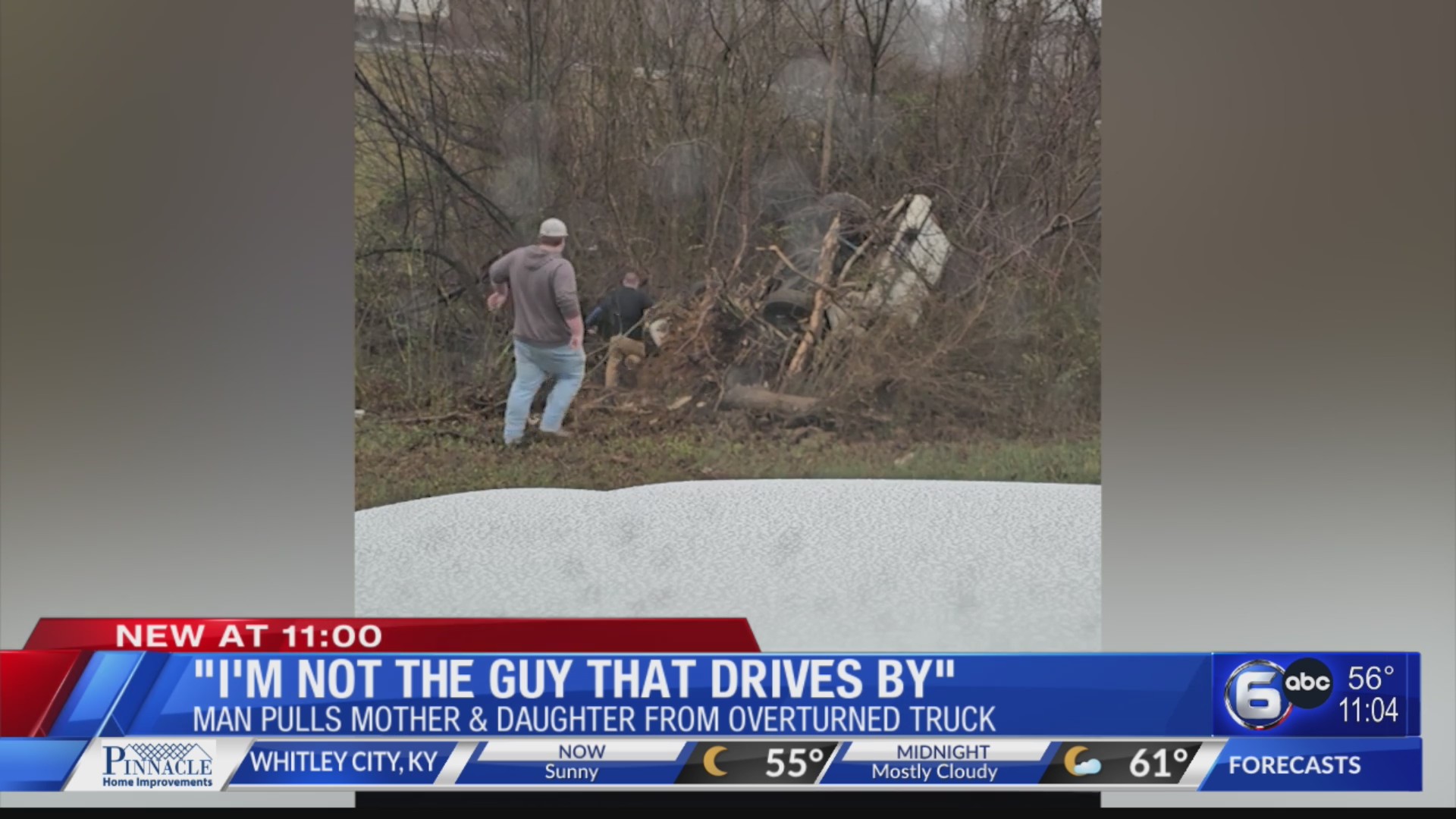 Knox County man springs into action to free woman, child from overturned truck – WATE 6 On Your Side