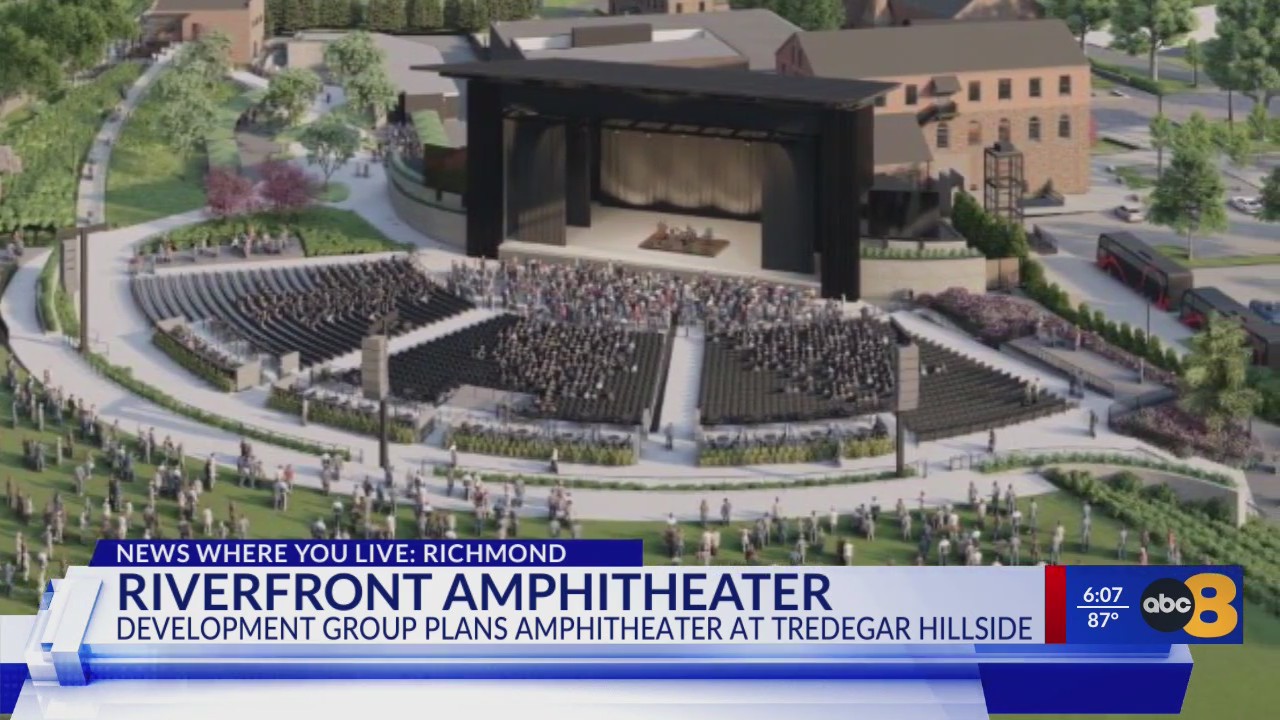 Plans for Richmond Amphitheater concert venue overlooking the James ...